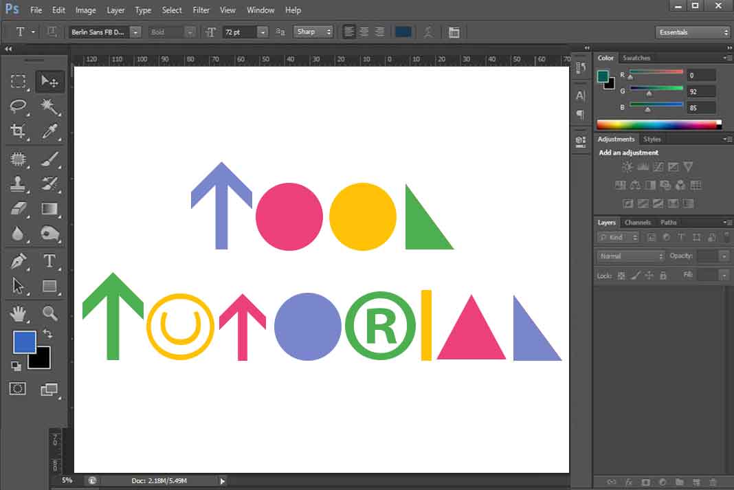Basics Shapes - ToolTutorial
